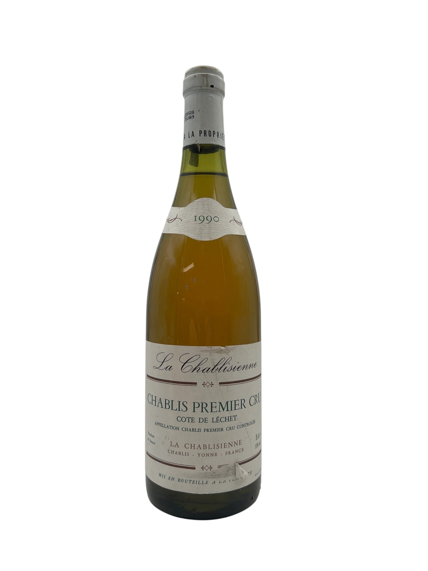 Chablis Premier Cru La Chablisienne 1990 – Bottles With History