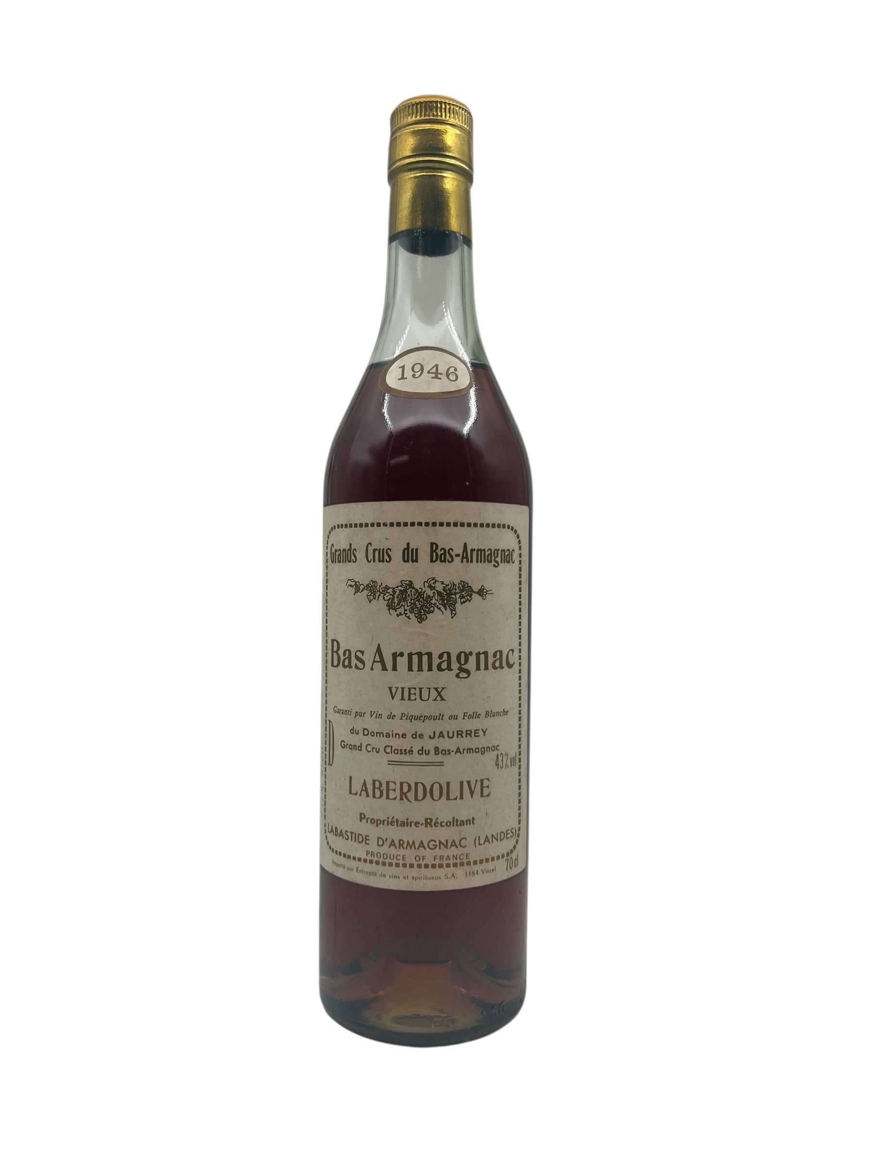 Bas Armagnac Laberdolive 1946 – Bottles With History